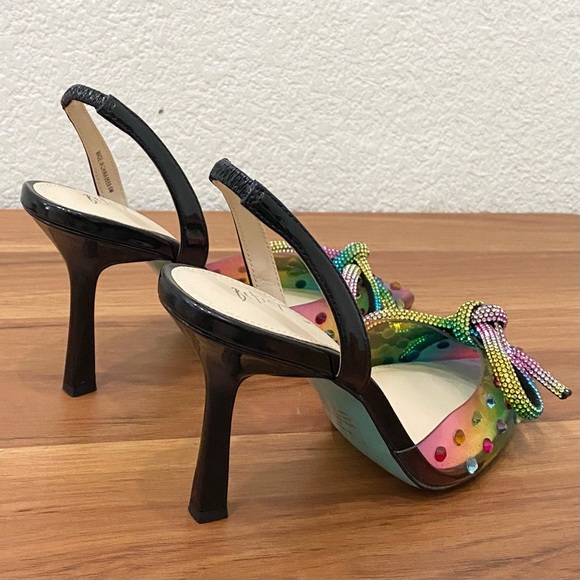 Betsey Johnson | Shoes | Betsey Johnson Deede Embellished Rainbow ...